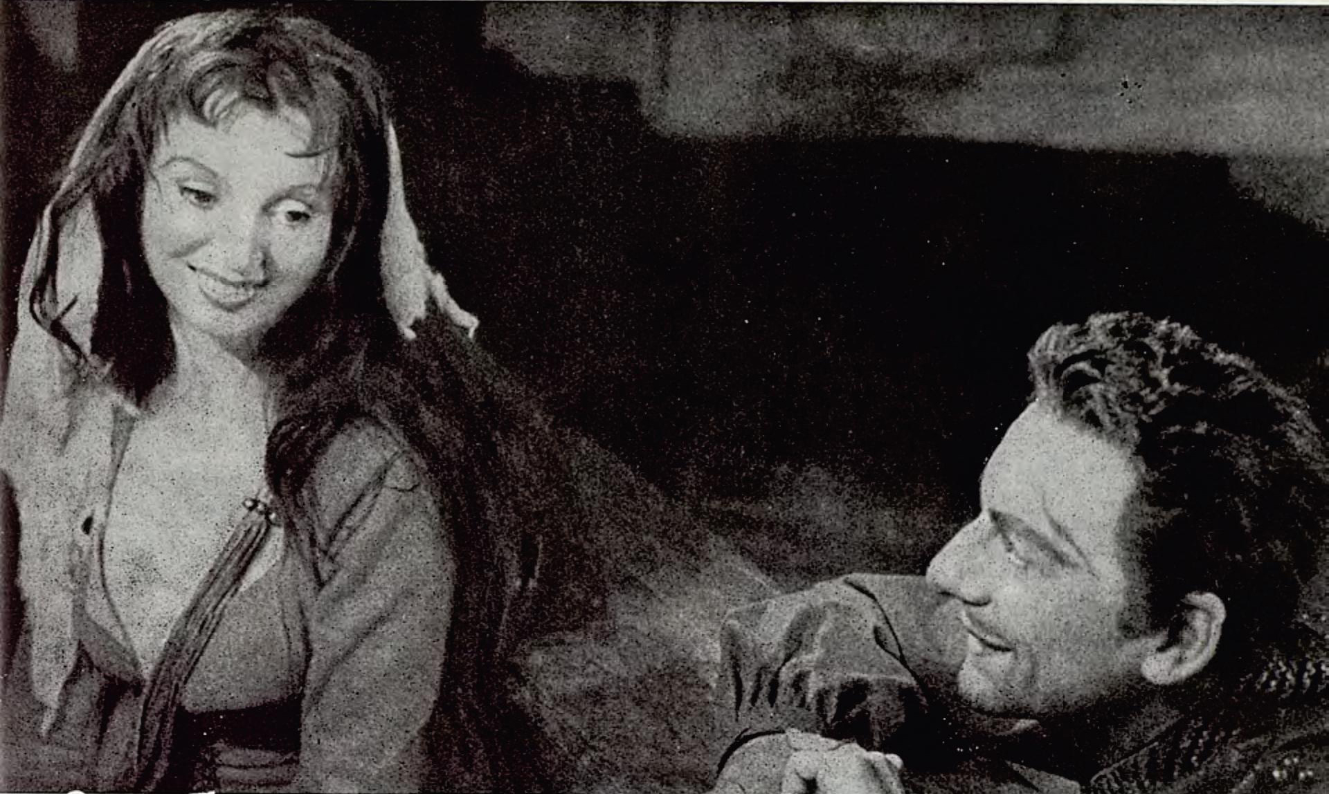 John Gielgud y Pamela Brown en The lady's not for burning, de ...